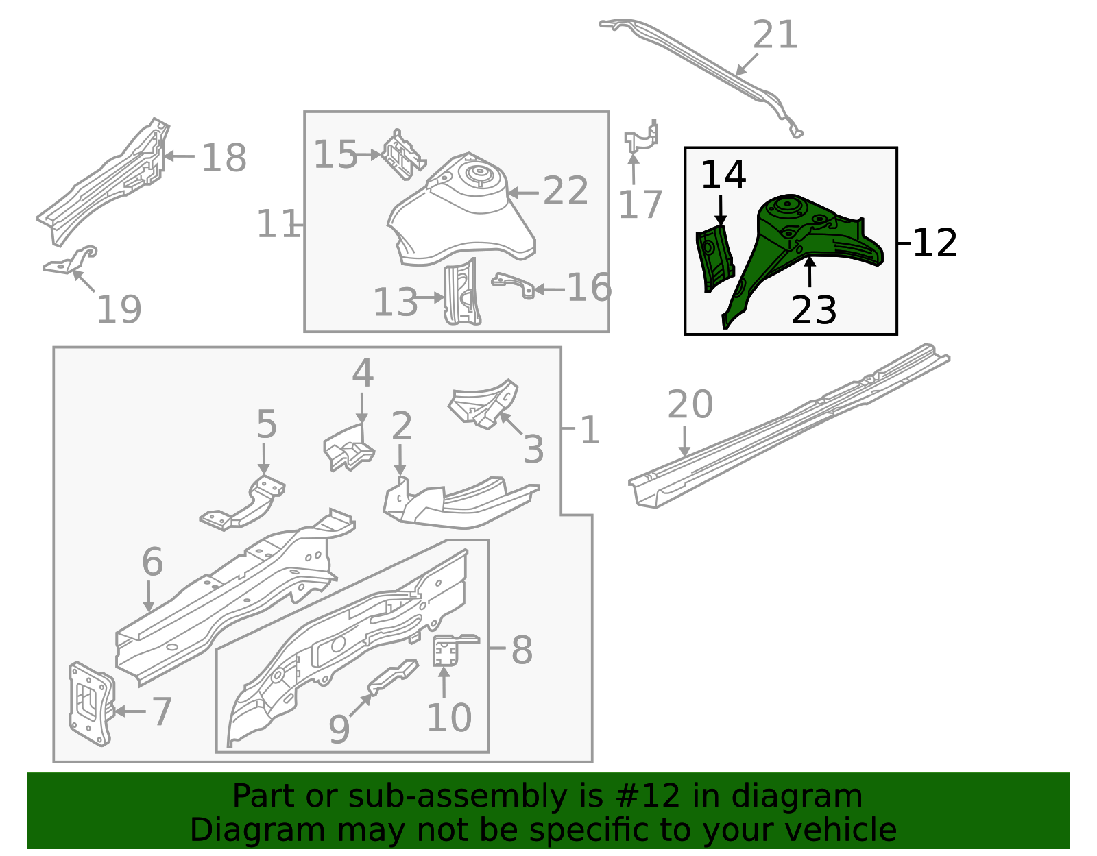 3Q0-805-115-H - Apron Assembly 2019-2024 Volkswagen | Volkswagen Parts ...