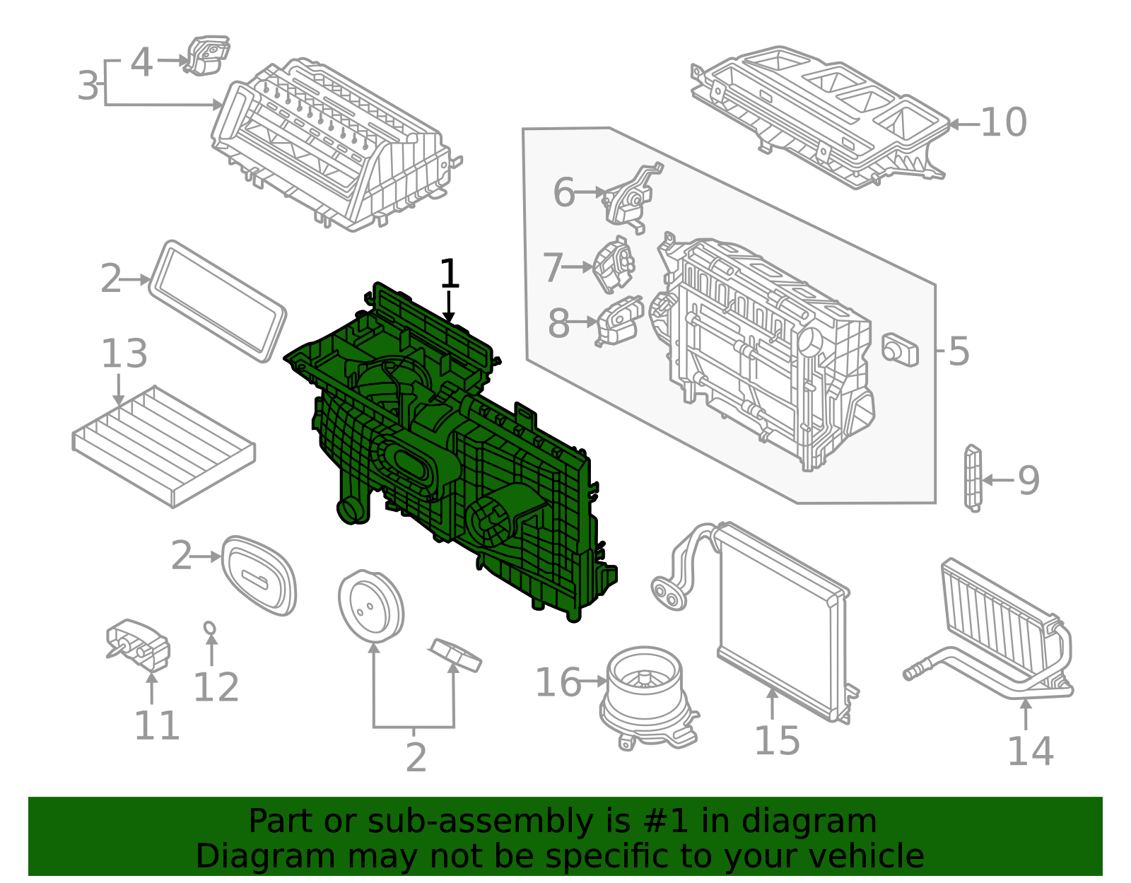 2020-2025 Ford Evaporator Case LX6Z-19930-B | OEM Parts Online