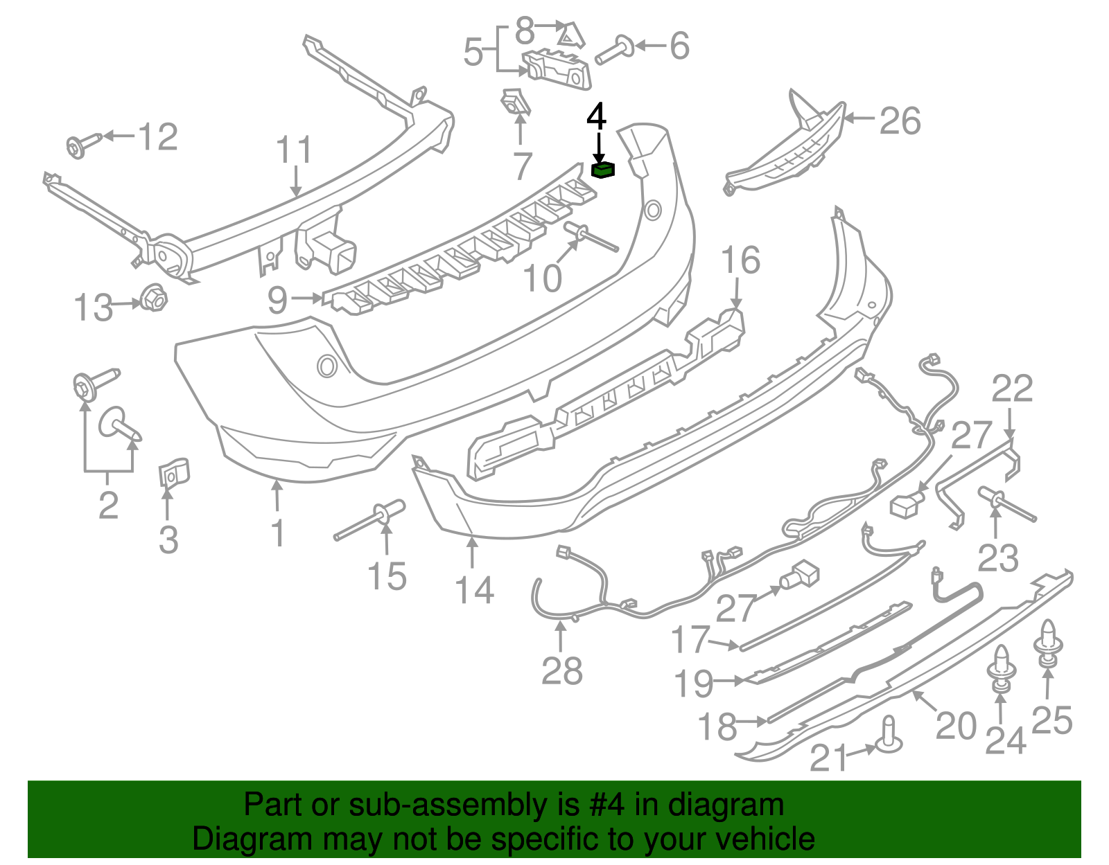 W716328-S300 - Spoiler Retainer Nut 2015-2025 Ford | Ford Parts Direct