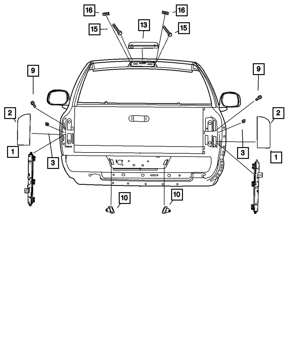 68061648AA - Tail Lamp Clip The Official Mopar eStore