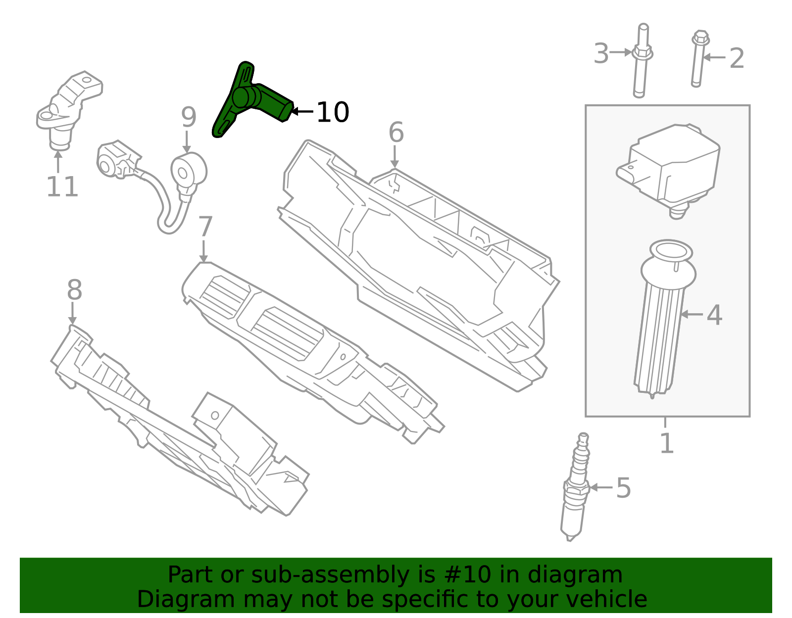 Genuine Crankshaft Position Sensor for 2012-2019 Land Rover | Land ...