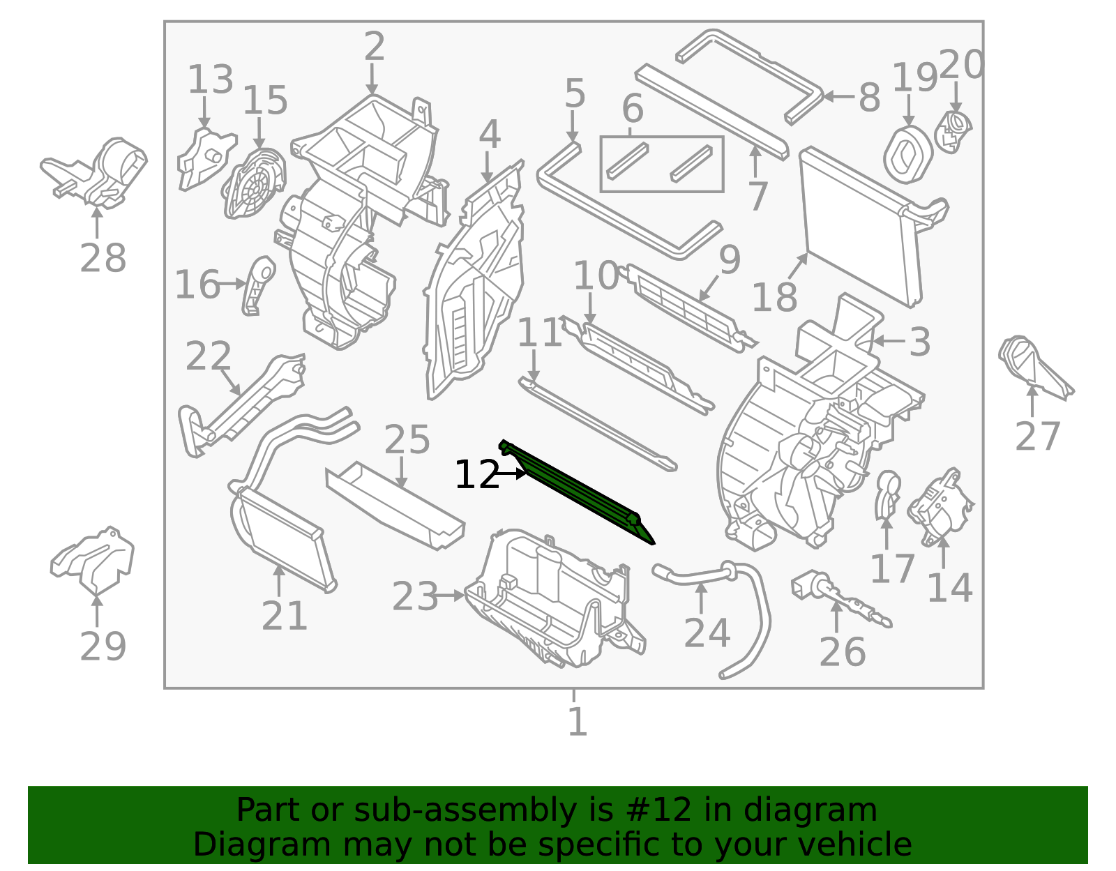 97145-3X000 - HVAC Blend Door - 2011-2016 Hyundai | World Hyundai Parts
