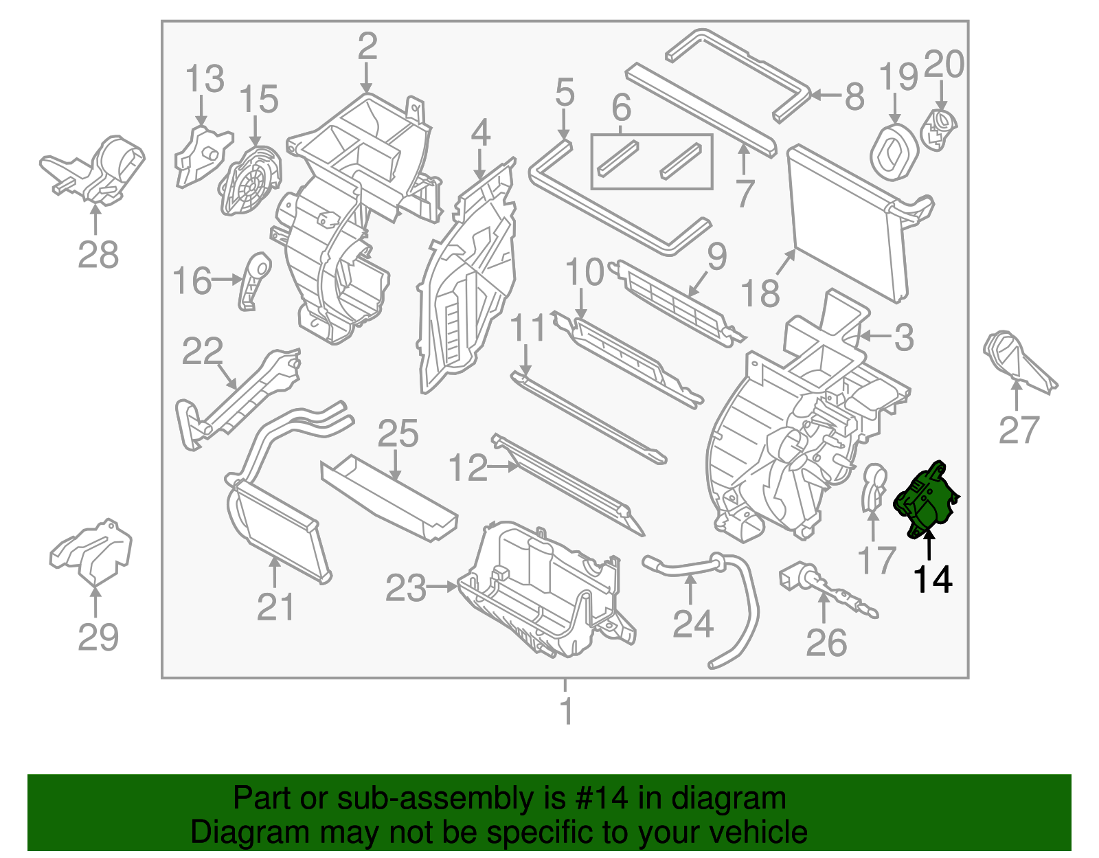 971591h150 - Hyundai HVAC Blend Door Actuator 2011-2017 Hyundai ...