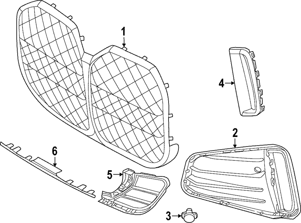 2022-2024 BMW i4 | Grille | 51-13-9-850-176 | BMW OEM Parts Store