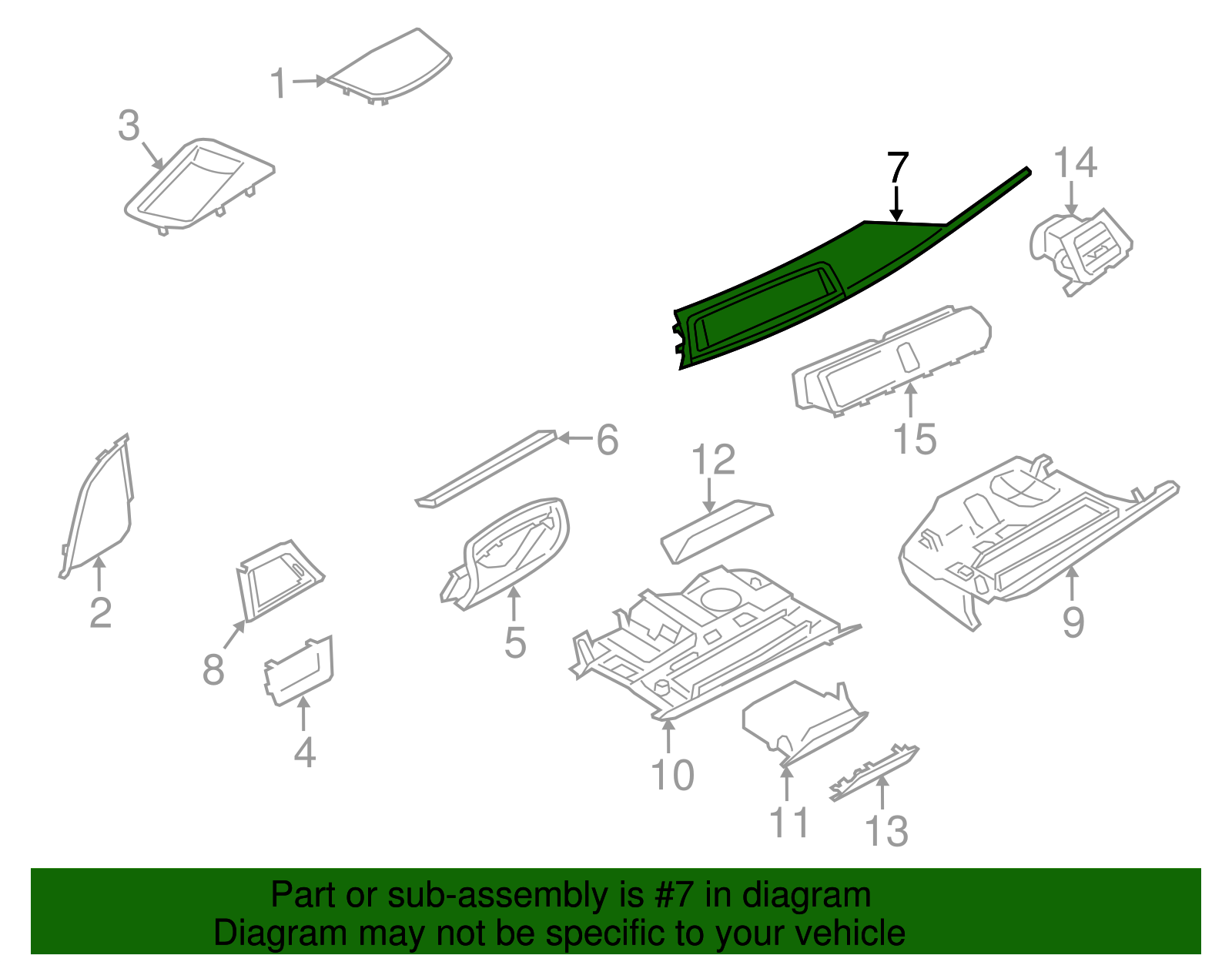 2012-2019 BMW | Trim Molding | 51459231458 | BMW OEM Parts Store