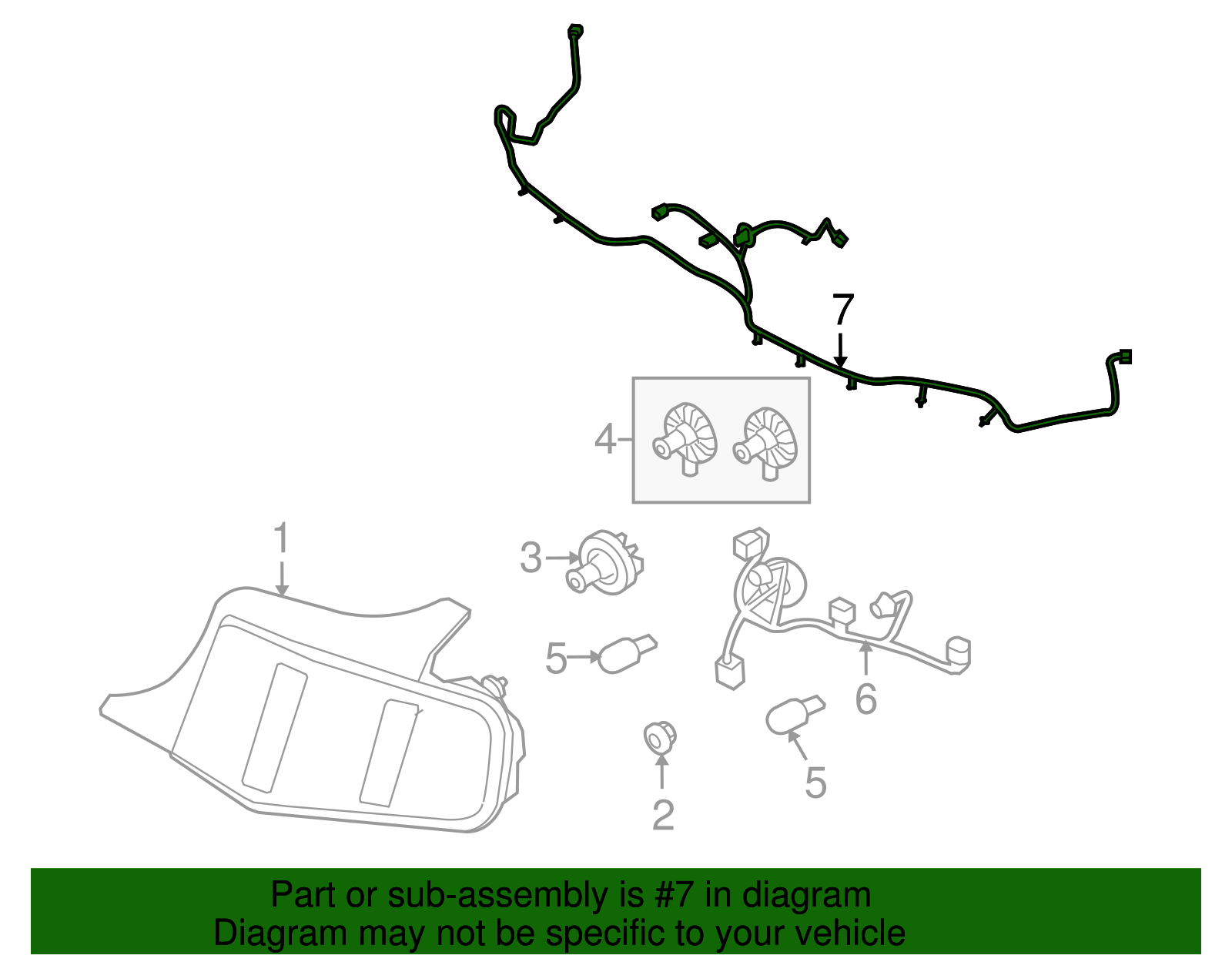 2013-2014 Ford Mustang | Wire Harness | DR3Z-13412-AA | Walls' Ford Parts