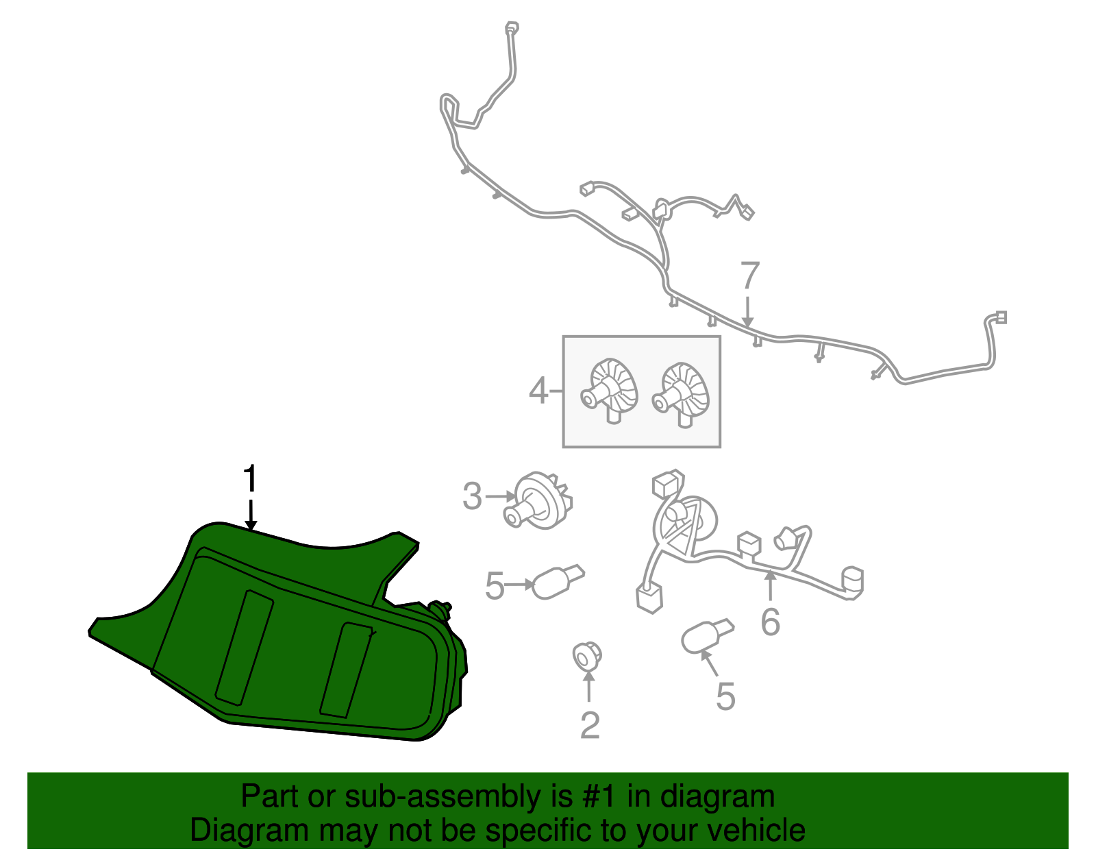 2010-2012 Ford Mustang Tail Lamp Assembly AR3Z-13404-B | Ford OEM Parts ...