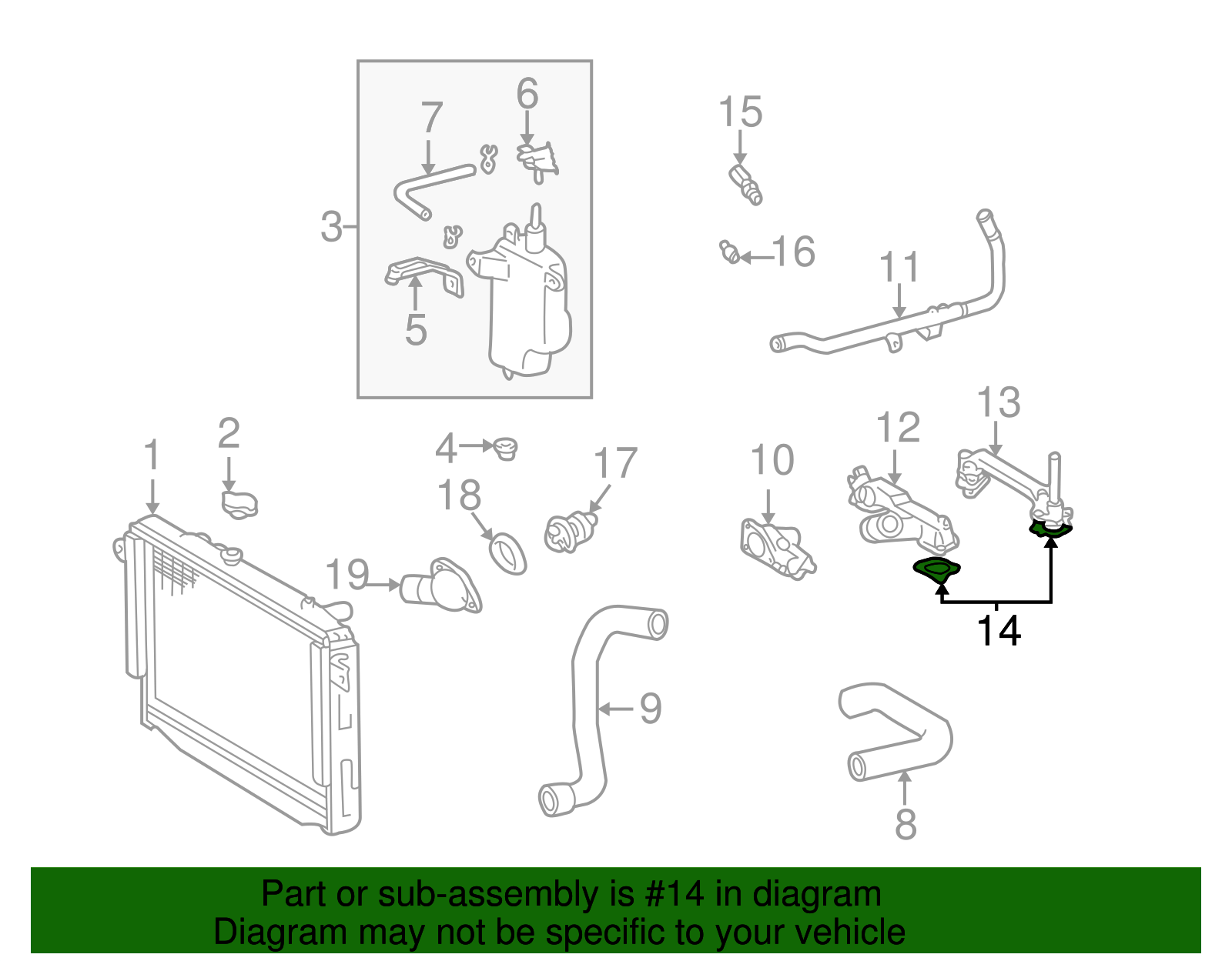 16341-50020 - Gasket 1998-2009 Toyota | Longo Toyota Parts
