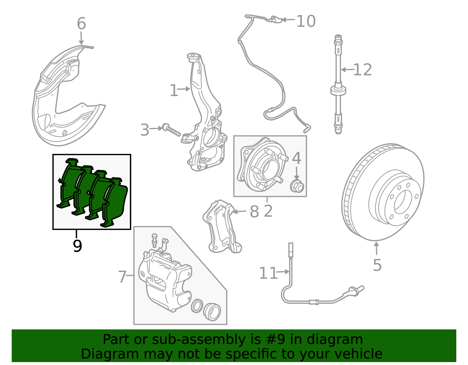 Brake Pads Front LR134694 | OEM Parts Online