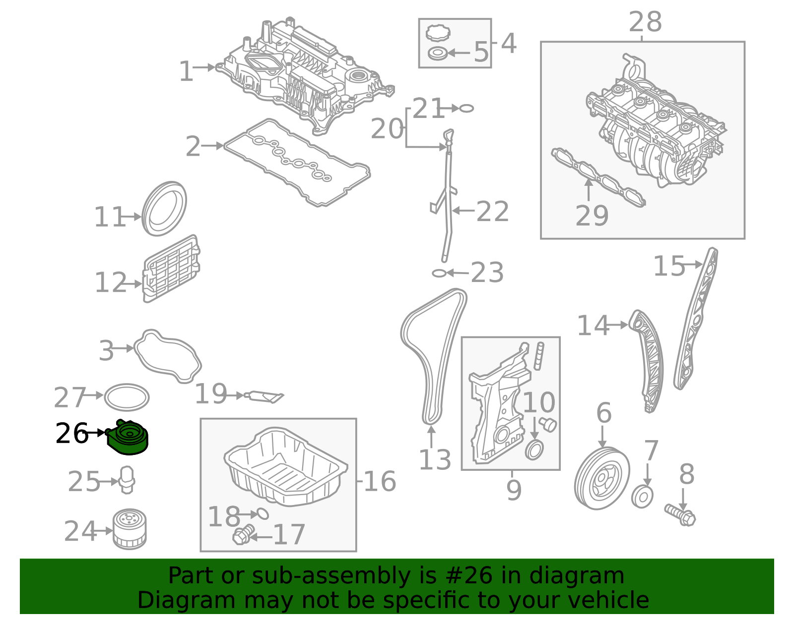 2016-2022 Kia Oil Cooler 26410-2G001 | OEM Parts Online