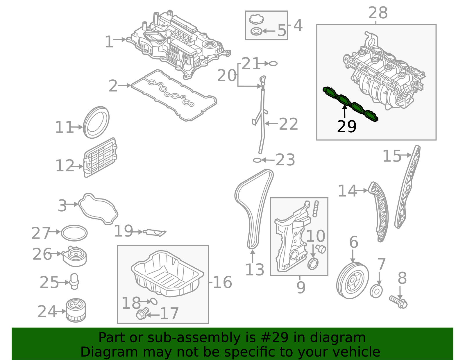 28313-2GTA0 - Manifold Gasket 2016-2022 Kia | Kia.Parts Store