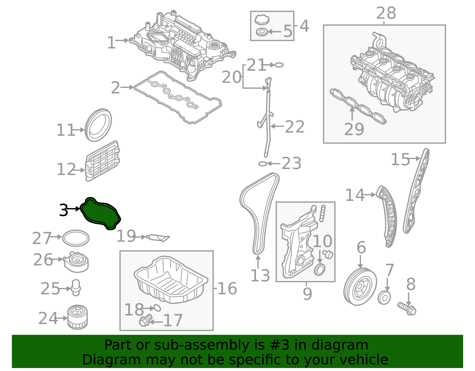 22442-2GGA0 - Engine Valve Cover Washer Seal 2016-2022 Kia | Kia.Parts ...