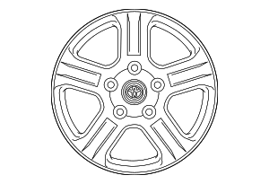 2007-2017 Toyota Wheel Alloy Standard 18 Inch 42611-0C100 | OEM Parts ...