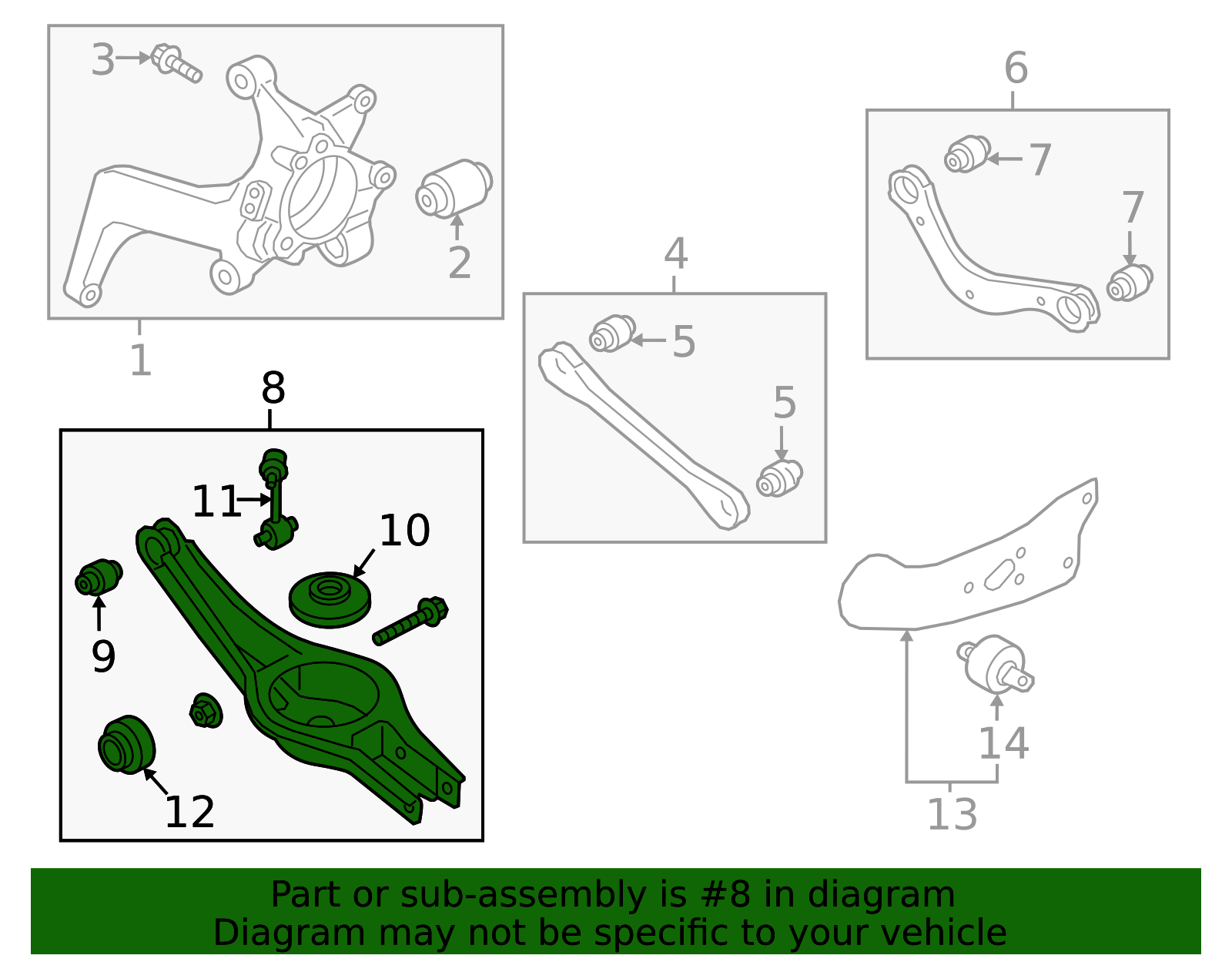 Genuine Lower Control Arm for 55220-K4000 | Hyundai OEM Parts Direct