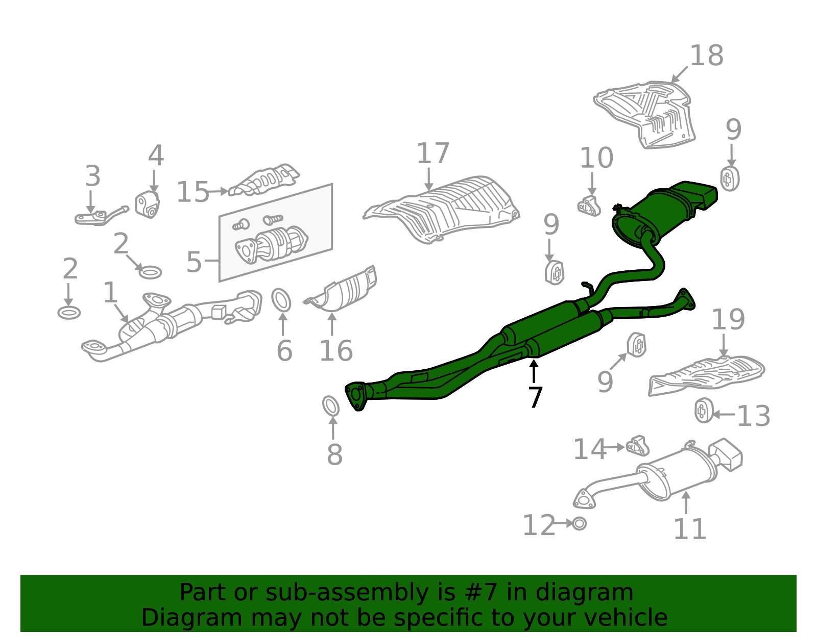 18307-TK5-A11 - High-Quality Muffler & Pipe for AutoNation Parts