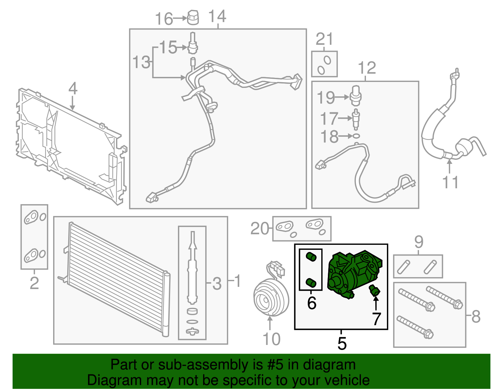 2011-2014 Ford F-150 A/C Compressor BL3Z-19703-D | OEM Parts Online