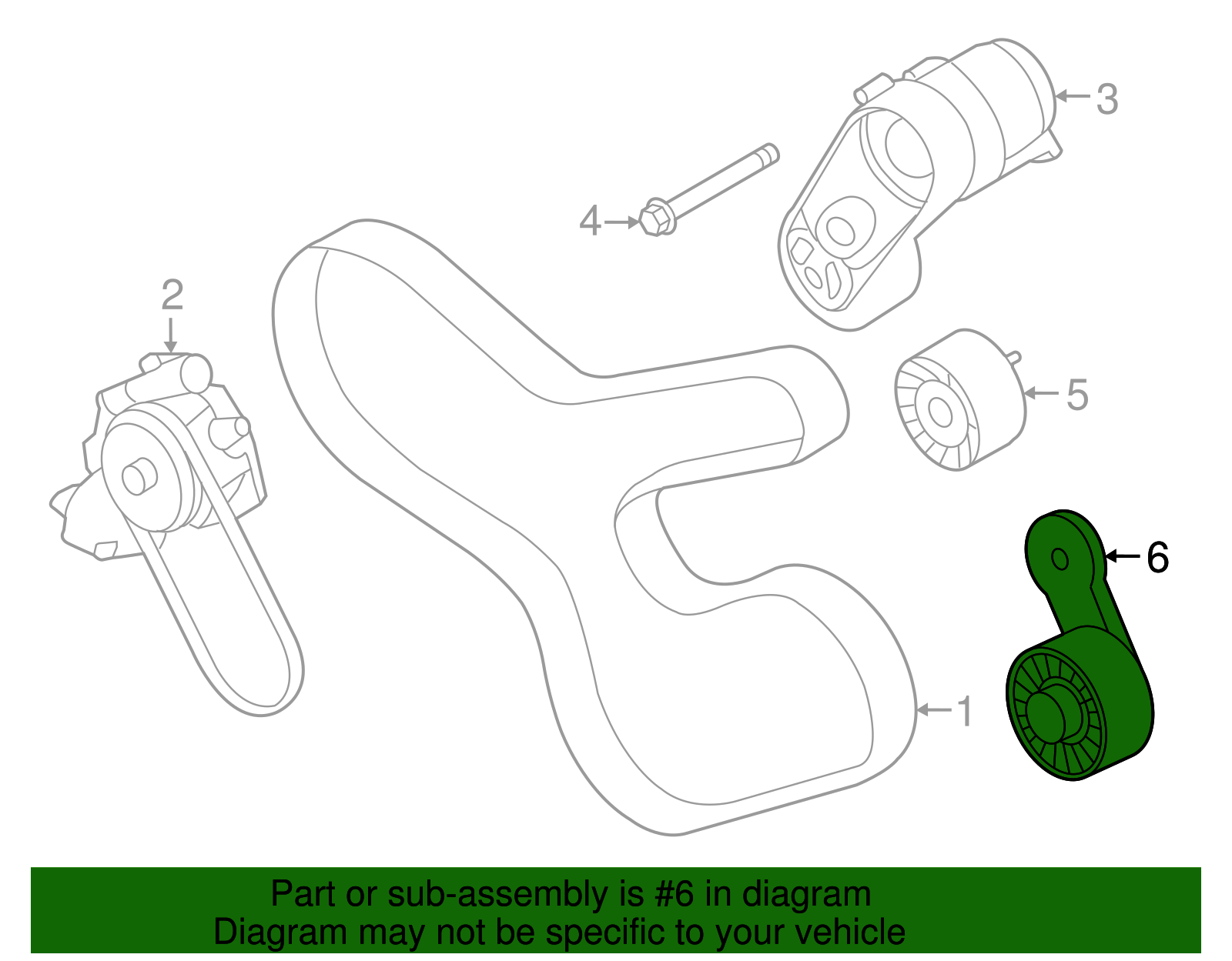 11287848607 - 2015-2021 BMW Serpentine Idler Pulley (11-28-7-848-607 ...