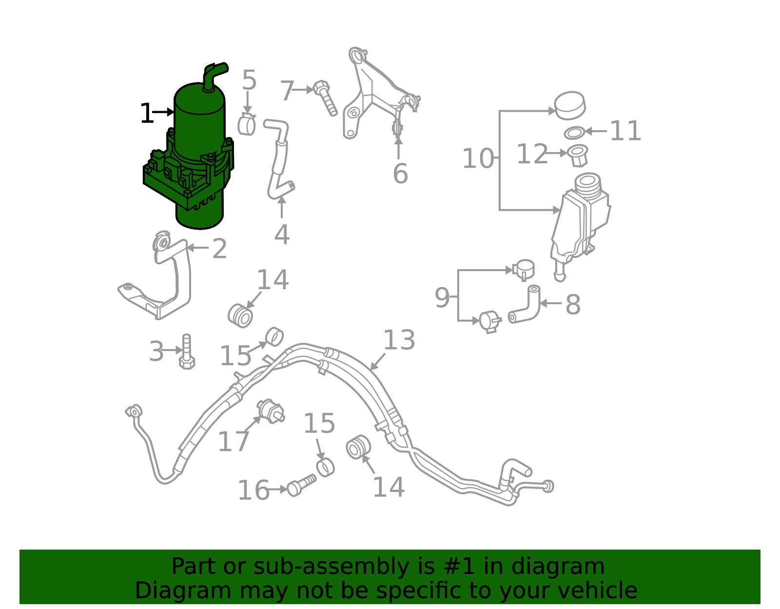 2010-2011 Mazda 3 Power Steering Pump BBM5-32-600A | RealMazdaParts.com