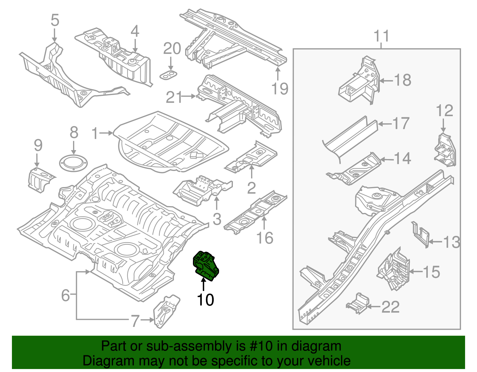 2011-2017 Volkswagen Touareg Mount Panel 7P0-802-231-A | VW Direct Auto ...