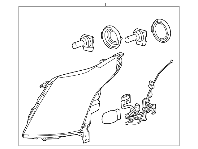 2014-2016 Cadillac SRX Passenger Side Headlamp Assembly 23315409 GM ...