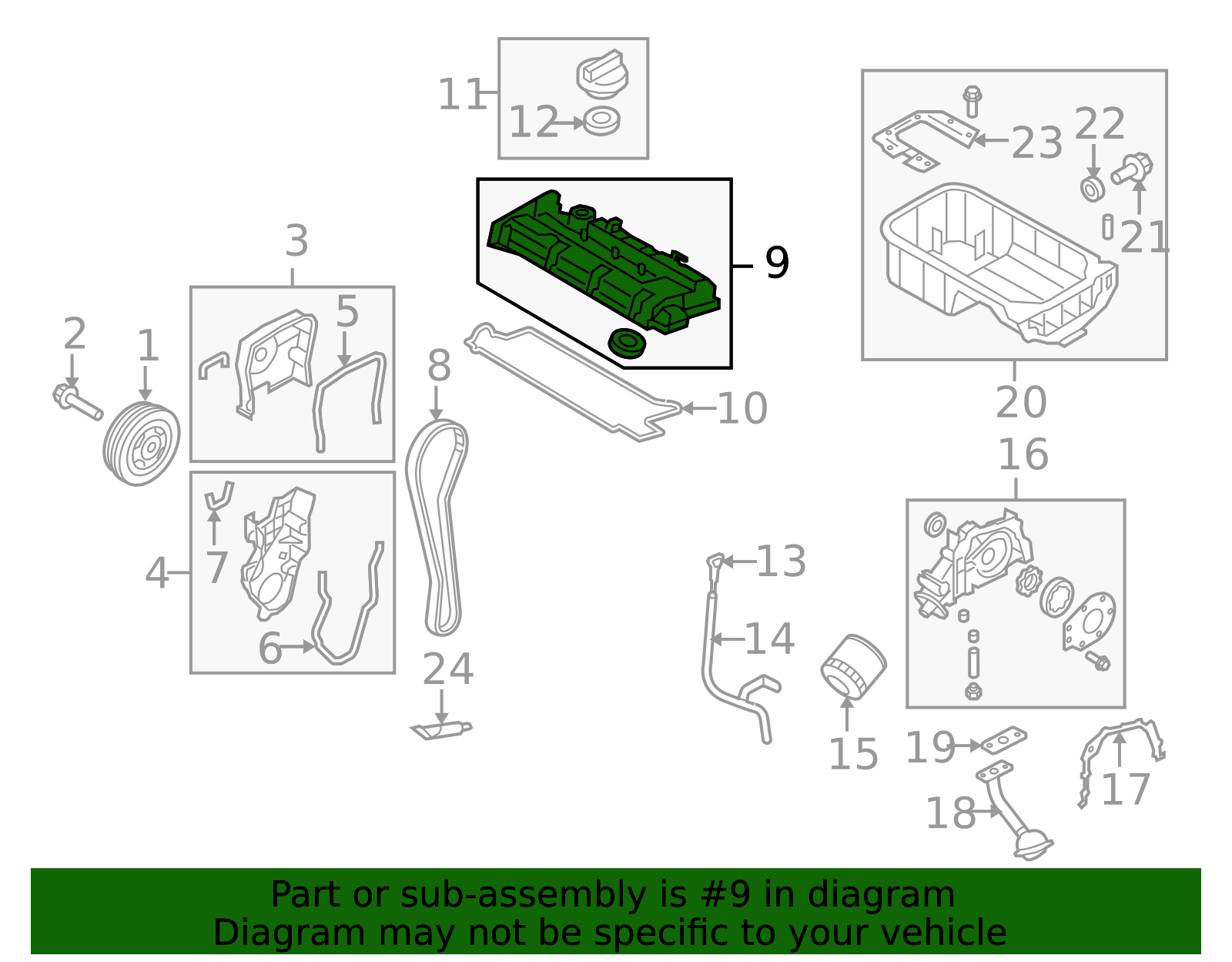 2010-2011 Kia Soul Valve Cover 22410-23310 | OEM Parts Online