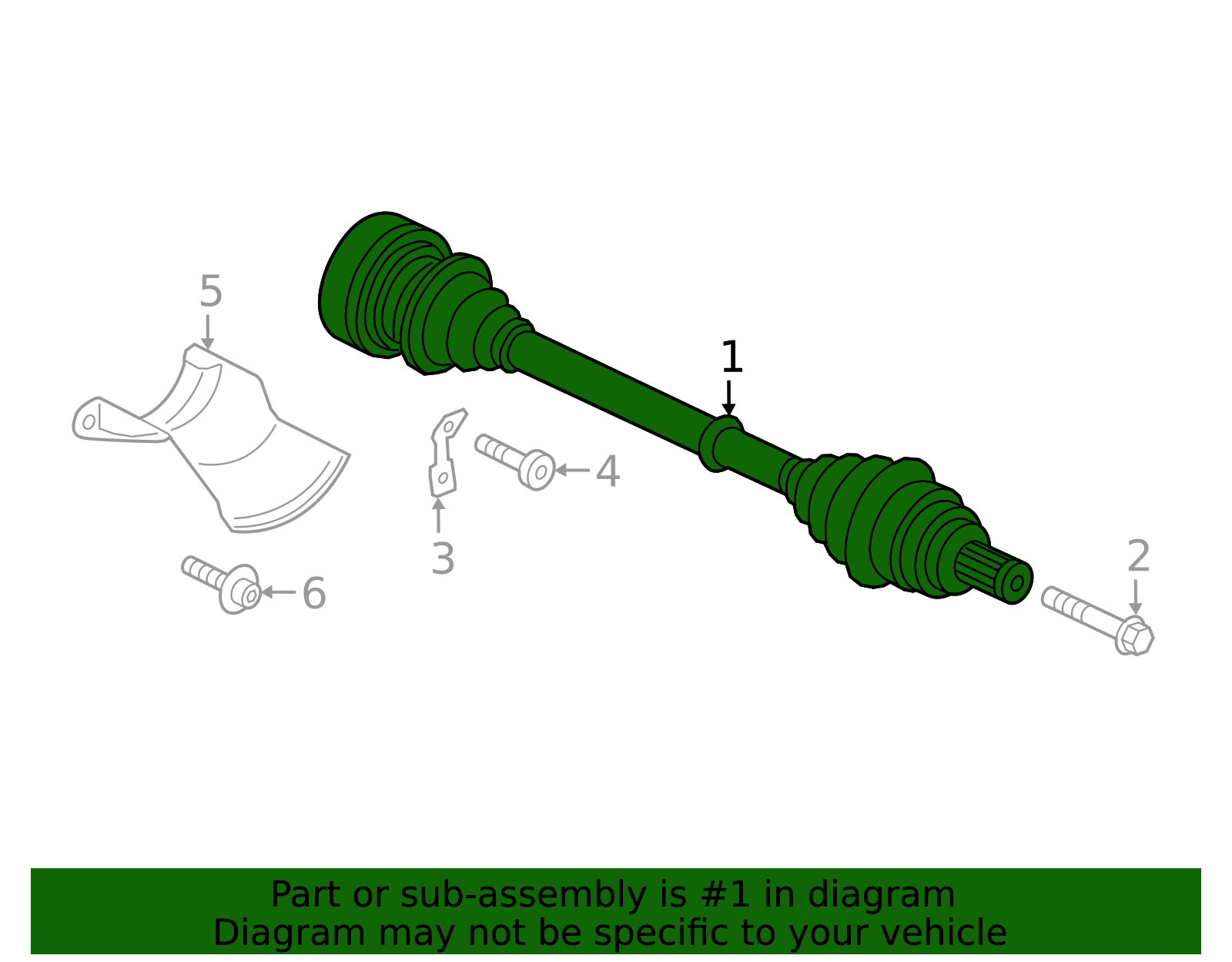 4K0-501-203-A - Axle Assembly Audi OEM Parts