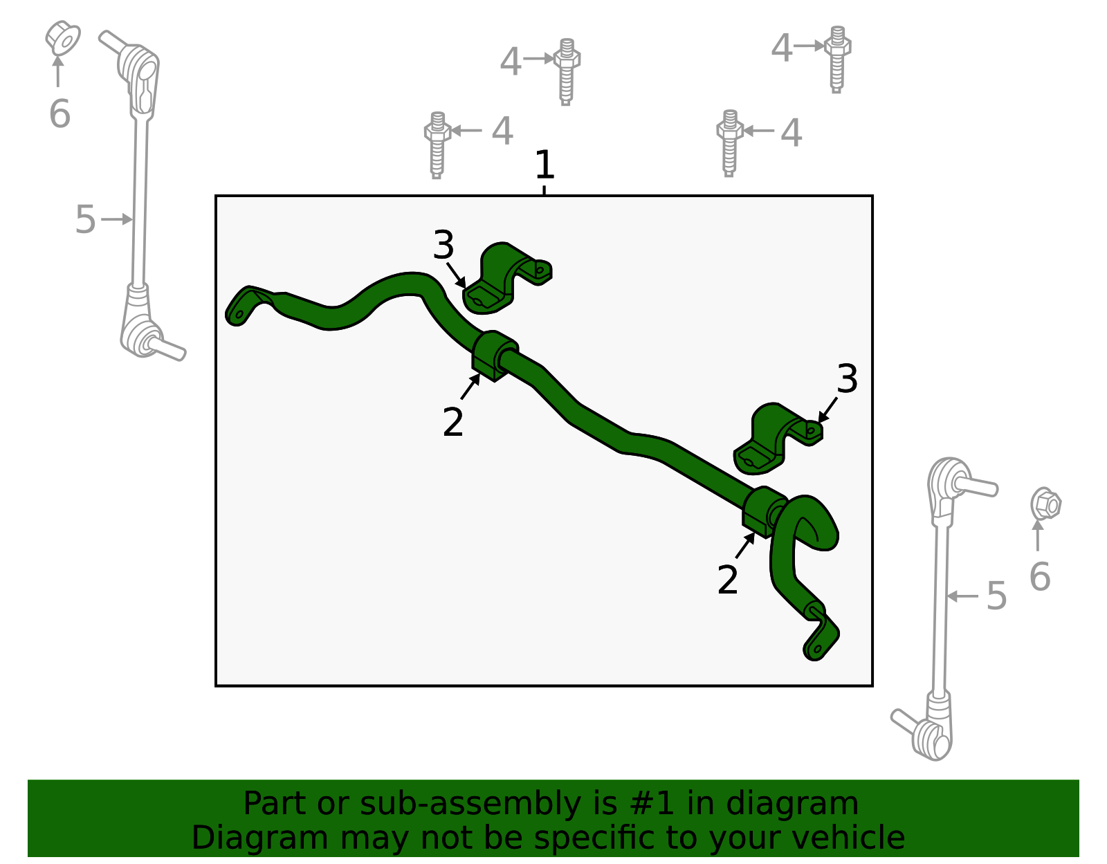 2021-2025 Ford Bronco Sport Stabilizer Bar LX6Z-5482-J | Ford OEM Parts ...