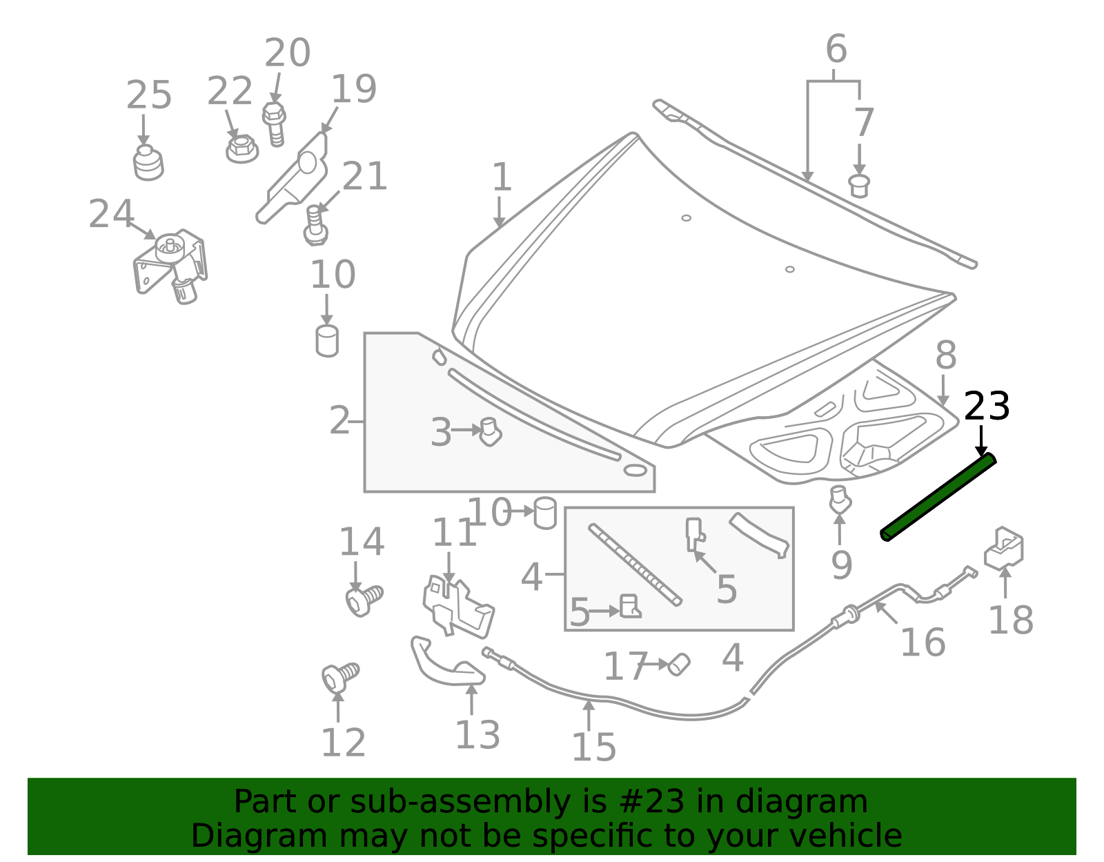 2009-2010 Kia Optima Lift Cylinder 81161-2G500 | OEM Parts Online