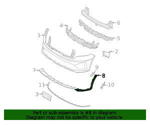 86594 R5300 - Molding Extension 2021-2023 Kia Sorento | Kia.Parts Store