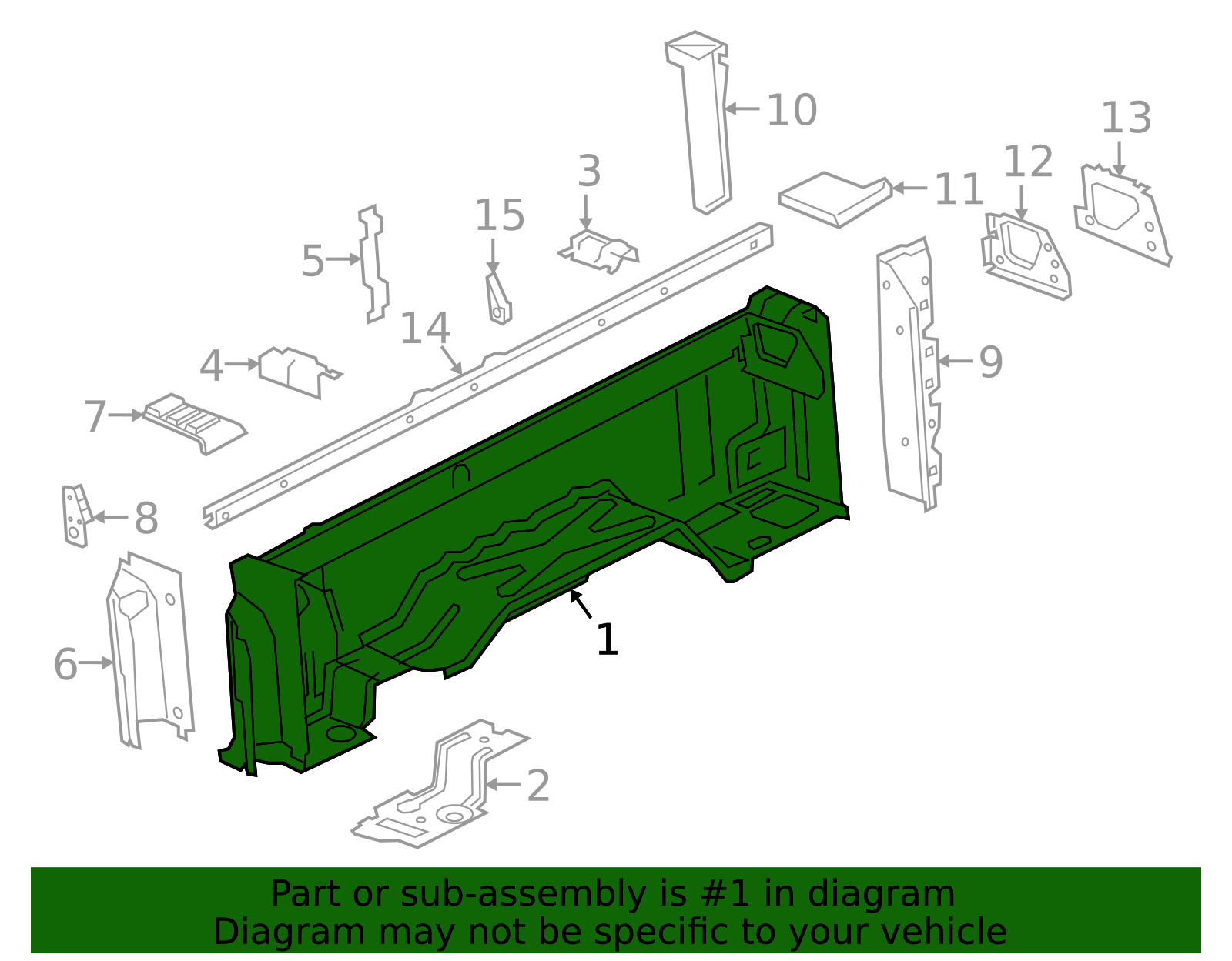 Inner Panel 68661973AA | Mopar Parts Canada