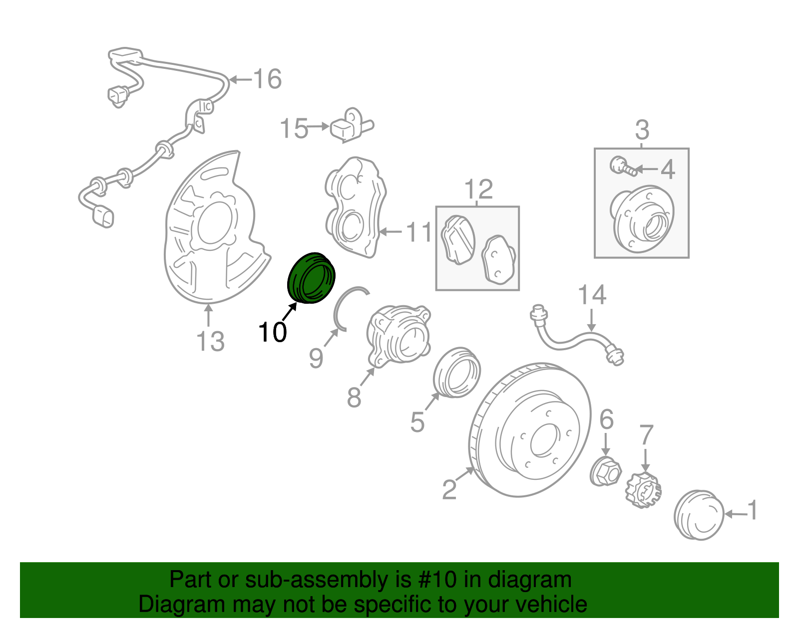 1998-2007 Toyota Dust Seal 90304-83002 | OEM Parts Online