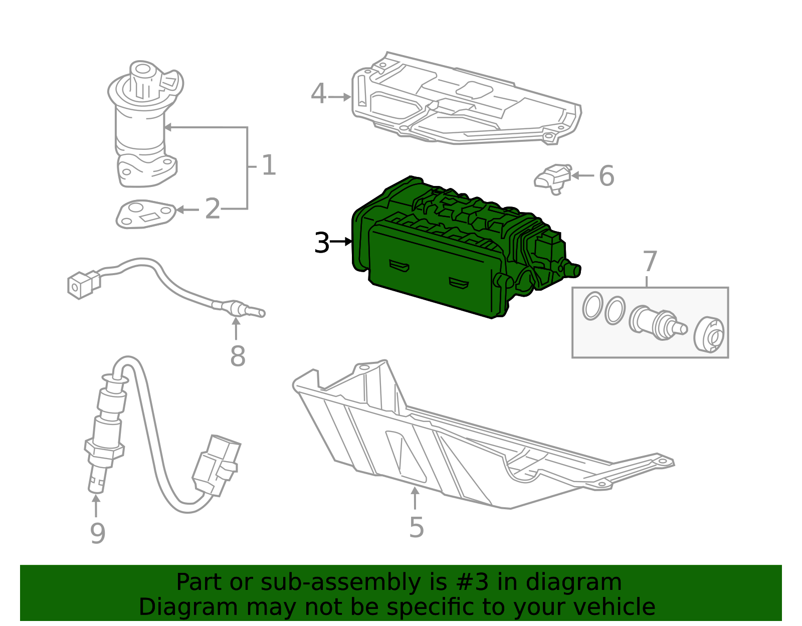 17011-TK8-A01 - Vapor Canister 2011-2021 Honda Odyssey | Honda Acura ...