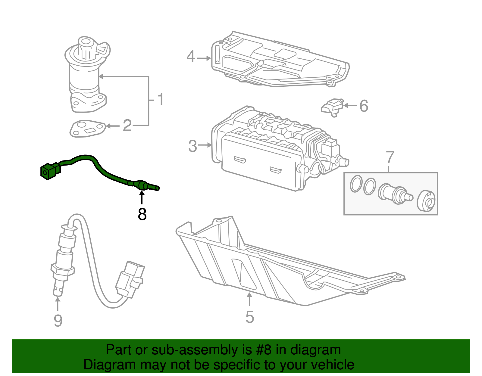 OEM 2008-2013 Honda Oxygen Sensor 36531-R70-A02 | Honda Automotive Parts