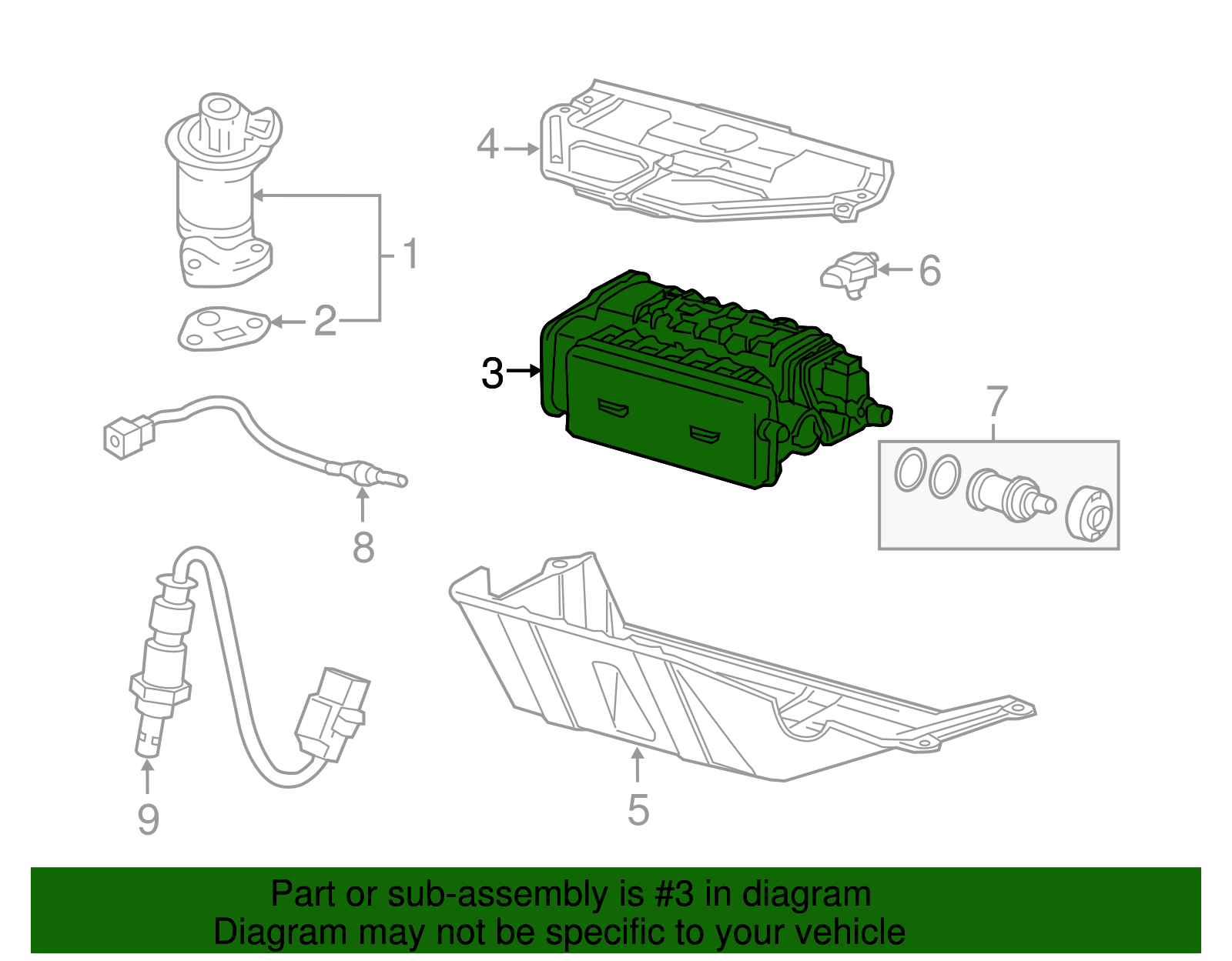 17011-TK8-A01 - Vapor Canister 2011-2021 Honda Odyssey | Honda Parts Online