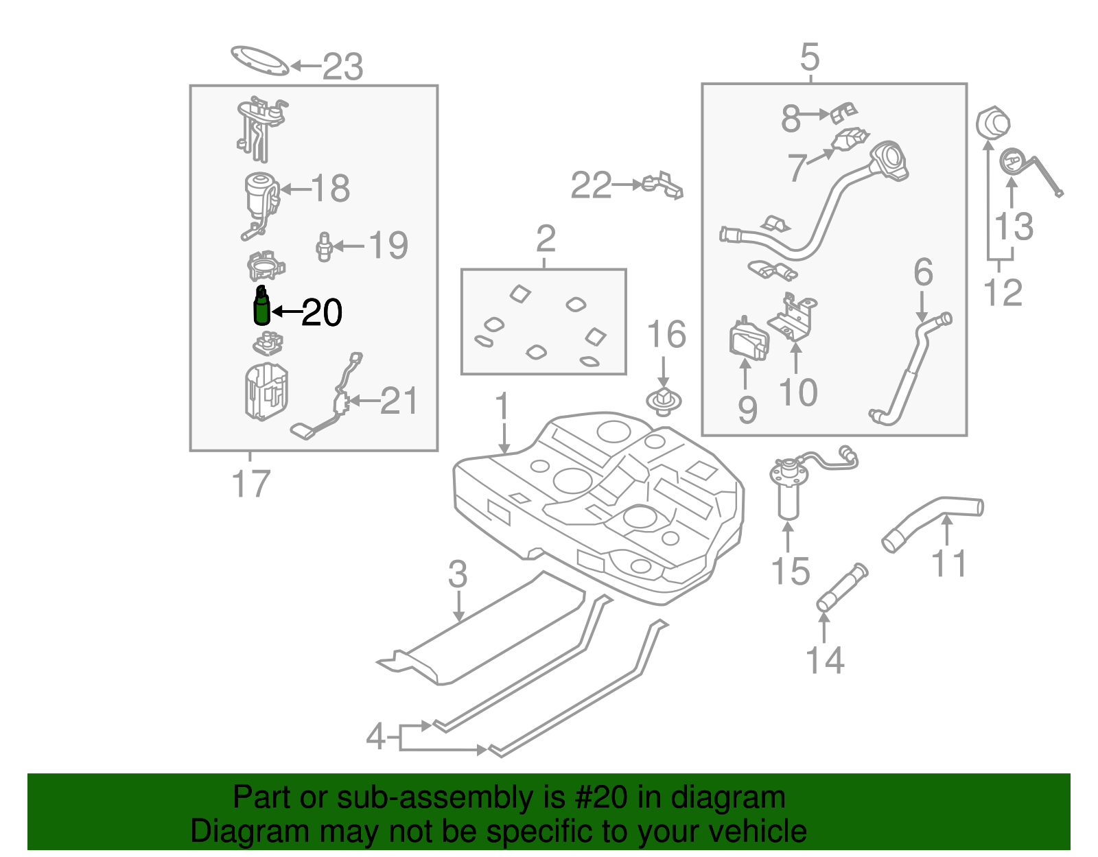 2011-2015 Hyundai Fuel Pump 31111-3L800 | OEM Parts Online