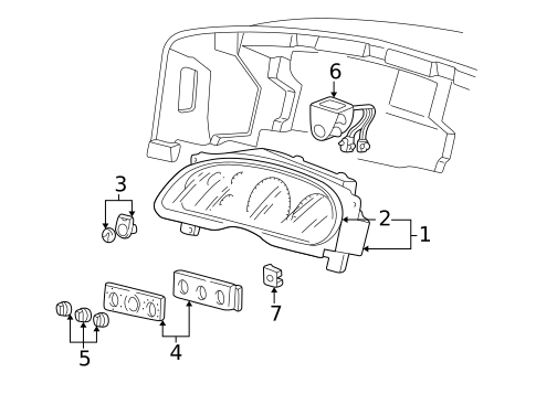 Instrument Panel for 2004 Ford F-250 Super Duty | TascaParts.com