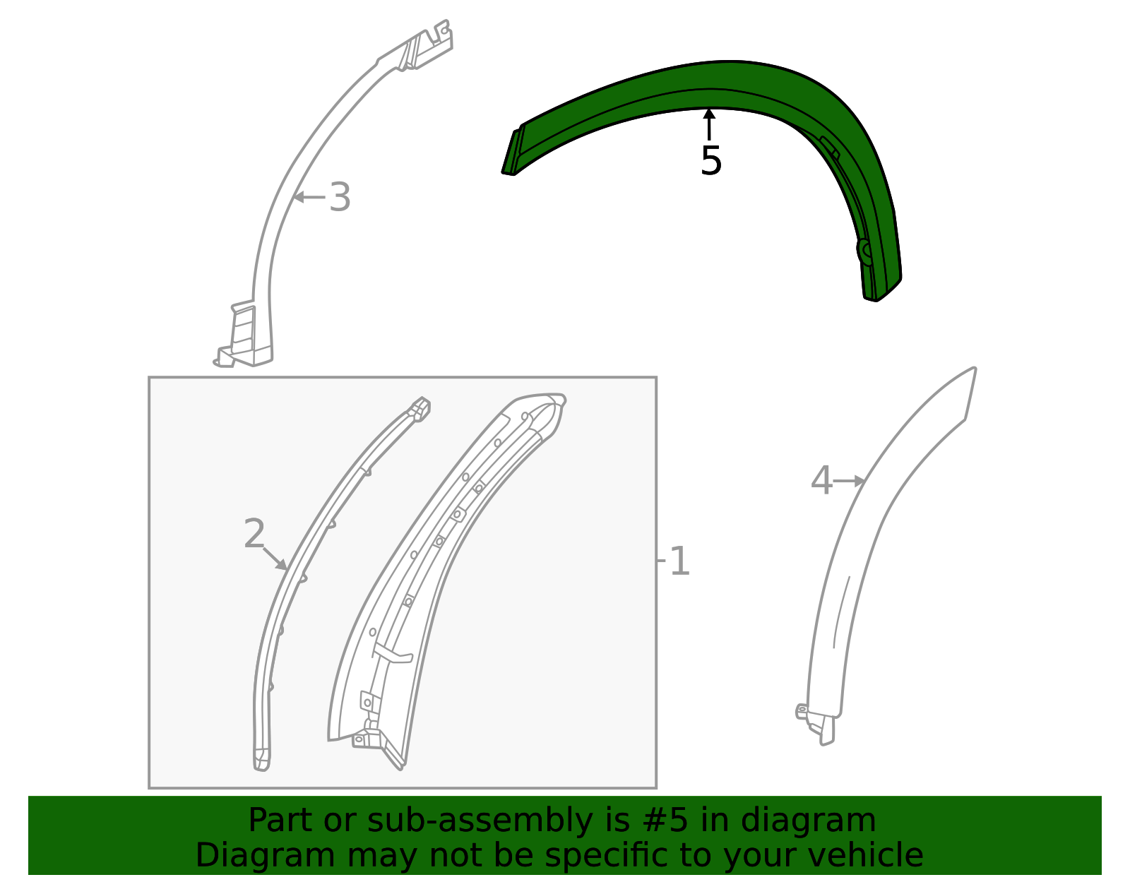 2025 Toyota Crown Signia Wheel Opening Molding 75606-30230 | Toyota ...