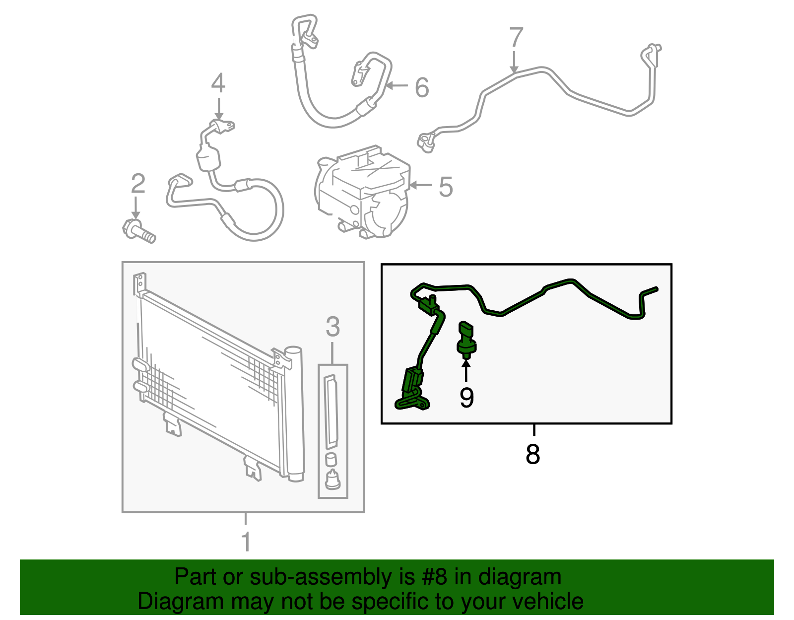 2007-2011 Toyota Camry Liquid Line 88710-06280 | Toyota Parts Center