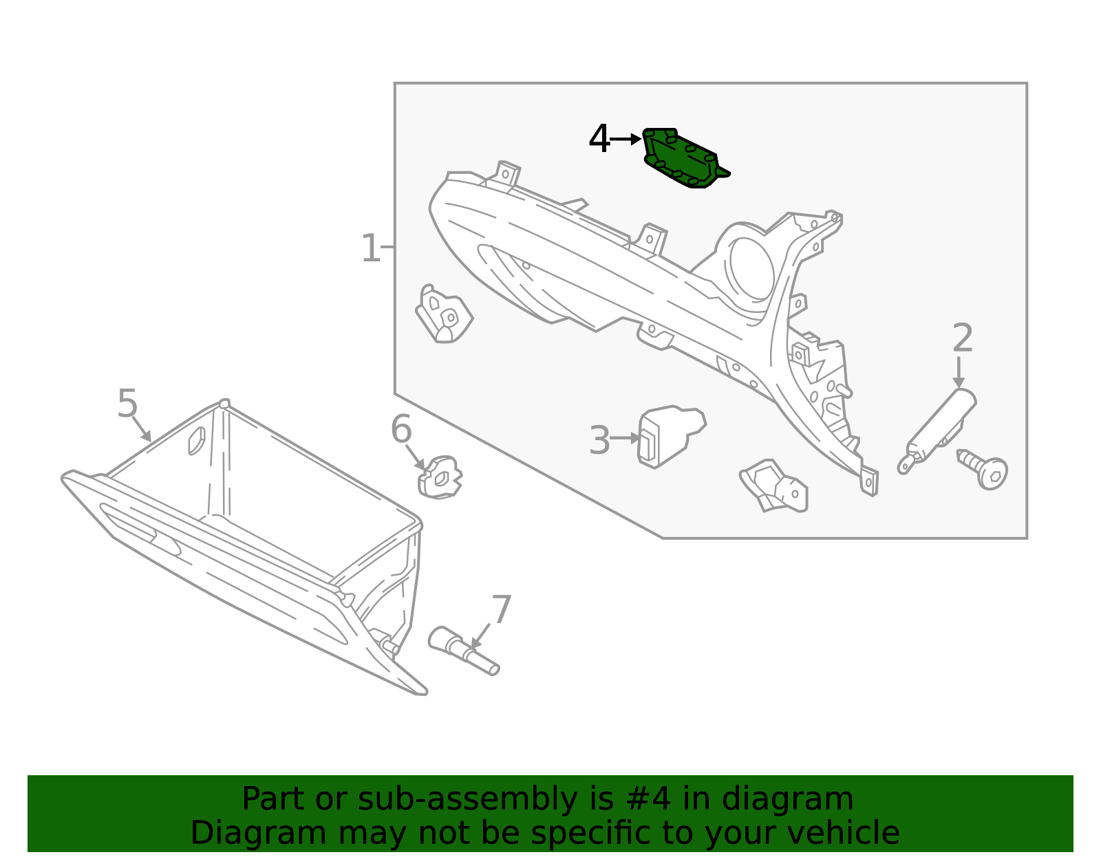 2018-2023 Hyundai Glove Box Lamp 92601-F6000 | MotorMotor