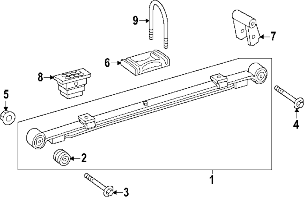 907-320-98-02 - Leaf Spring 2024-2025 Mercedes-Benz eSprinter ...
