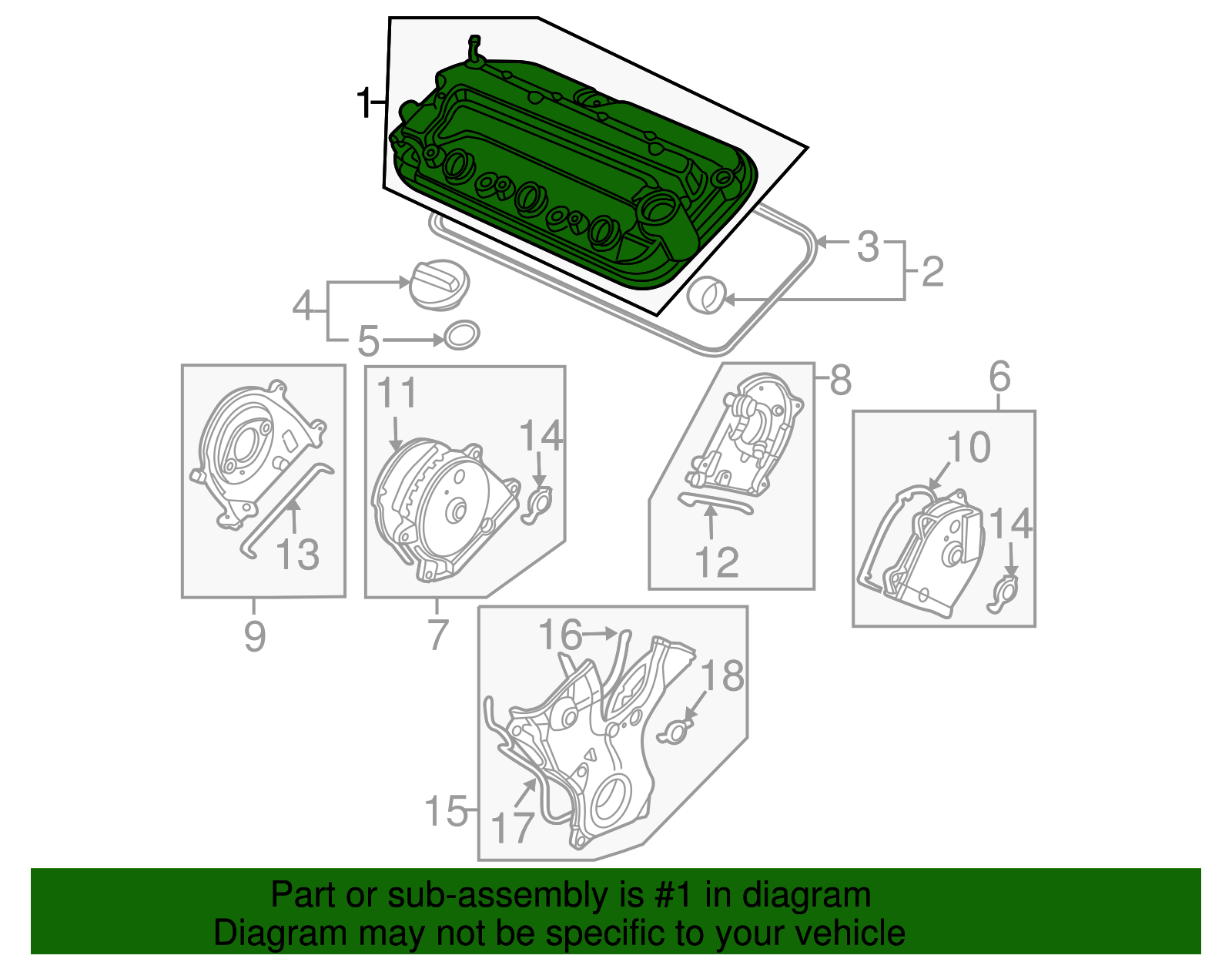 Genuine 2009-2015 Acura Valve Cover 12320-R70-A00 | Acura Parts HQ