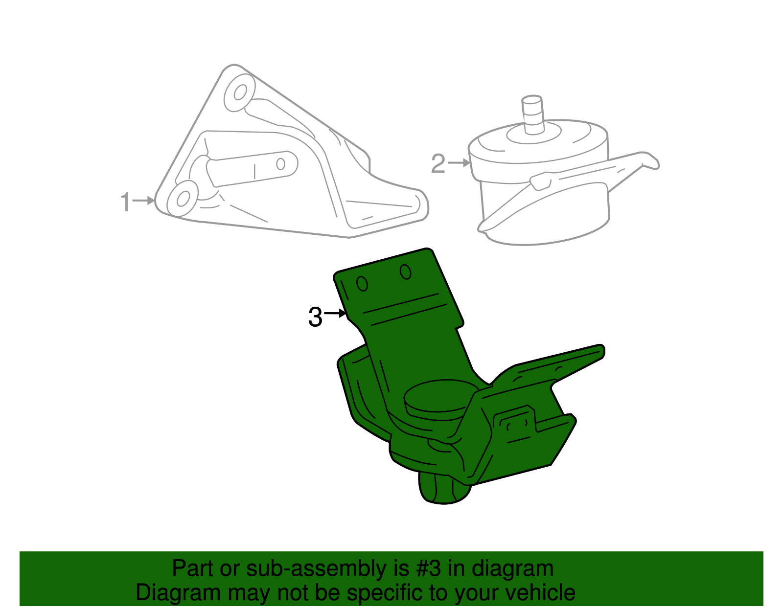 Genuine Toyota Automatic Transmission Mount (Rear) part# 12371-0P030 ...