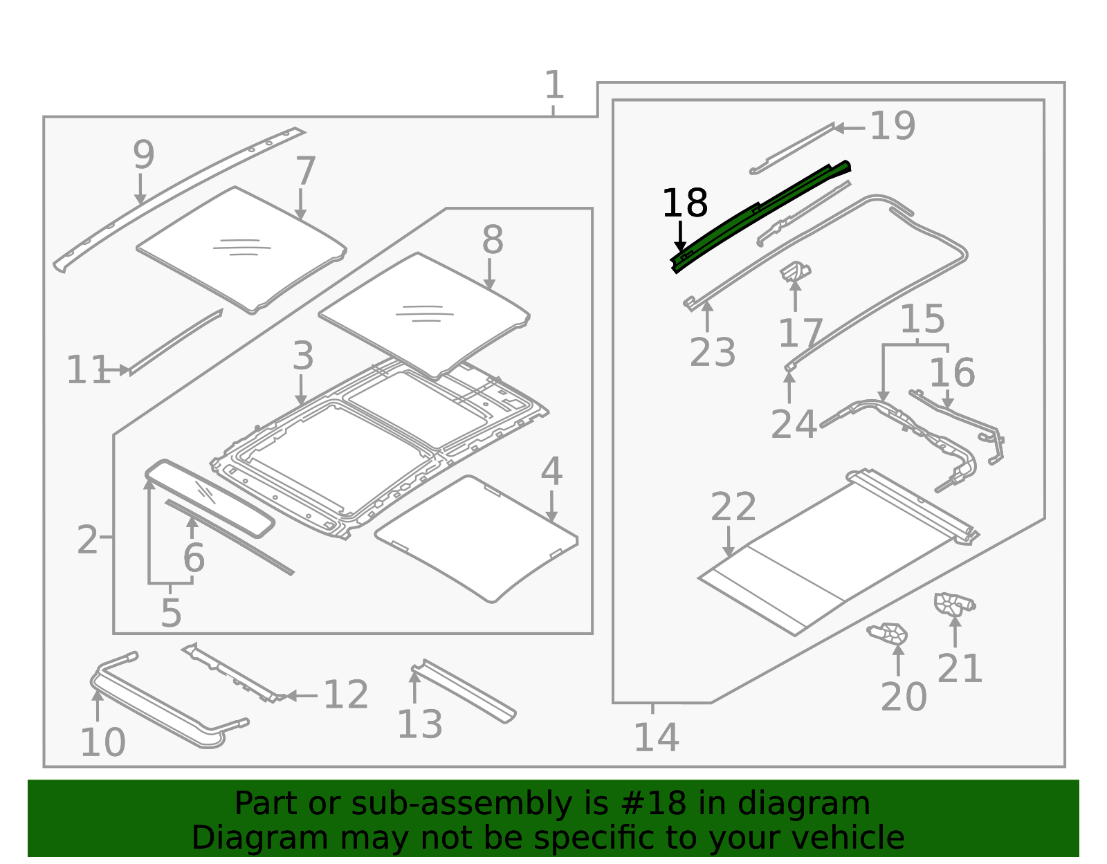 2022-2025 Hyundai Tucson Sunroof Guide Rail 81651-N9000 | World OEM ...