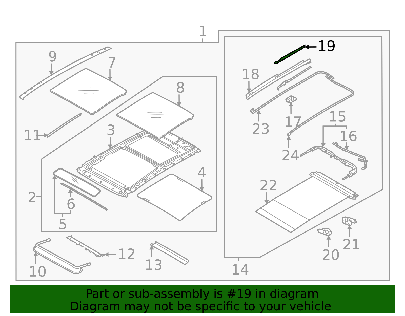 2022-2025 Hyundai Tucson Sunroof Opening Trim 81664-N9000 | MotorMotor