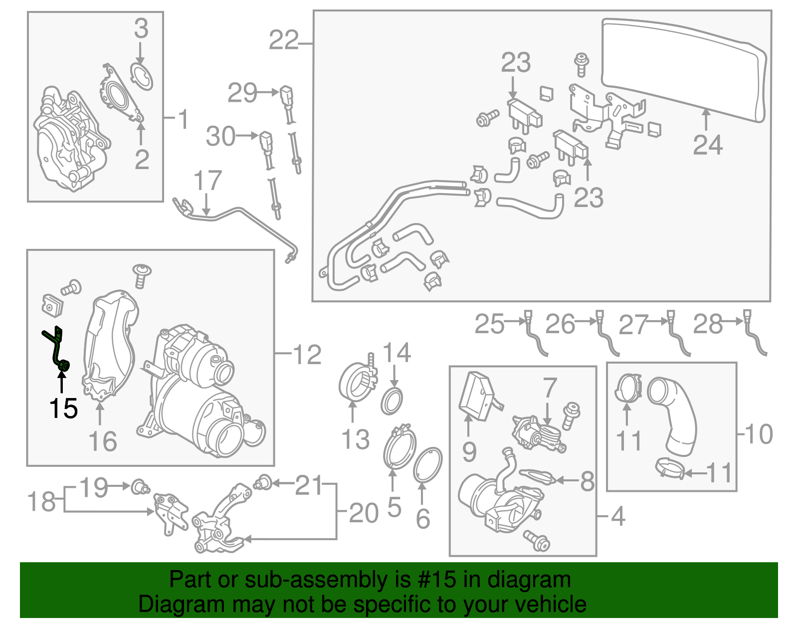 04L-131-582-B - High-Quality Vacuum Line for 2015 Volkswagen ...