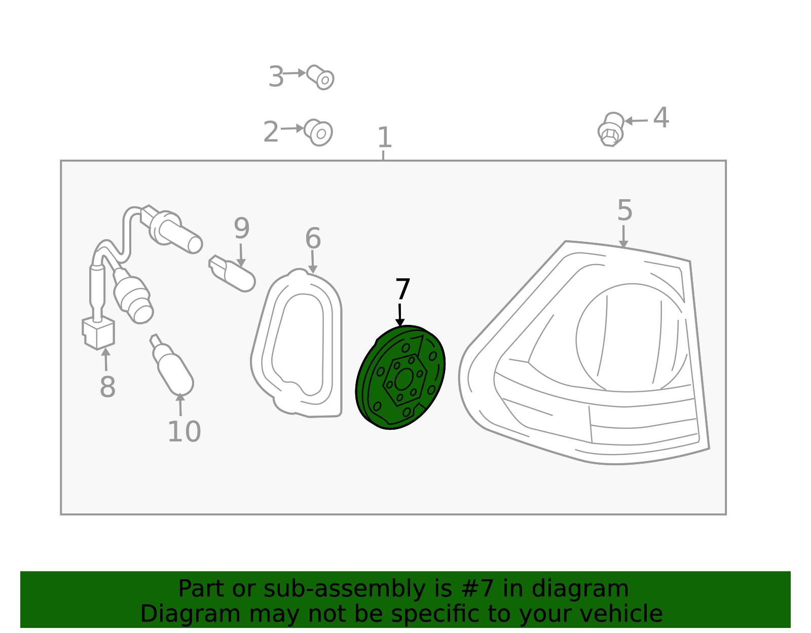 81563-0E010 - High-Quality Tail Light Access Cover for 2004-2009 Lexus ...