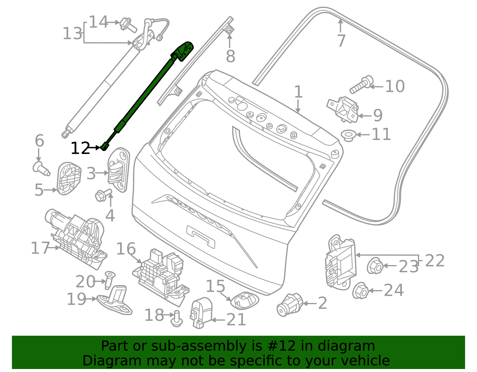 81840-AT000 - Lift Cylinder 2023-2025 Kia | Kia.Parts Store
