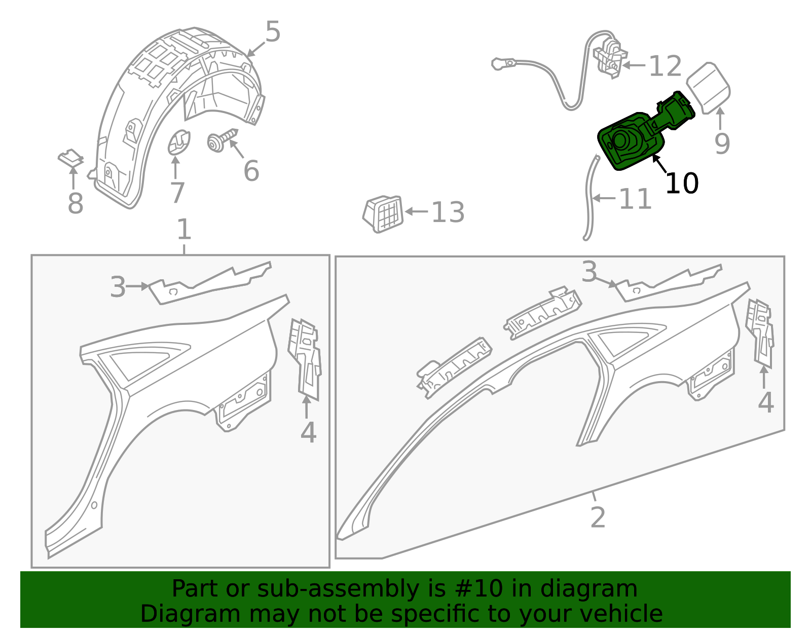 4G0-809-906-C - Fuel Filler Housing 2012-2018 Audi | Audi OEM Parts