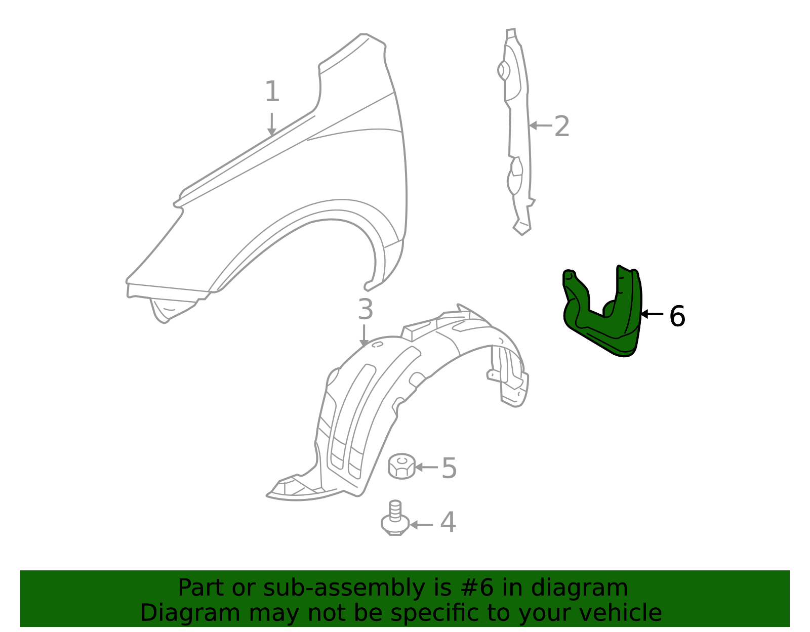 2007-2012 Hyundai Veracruz Mud Guard 86860-3J000 | MotorMotor