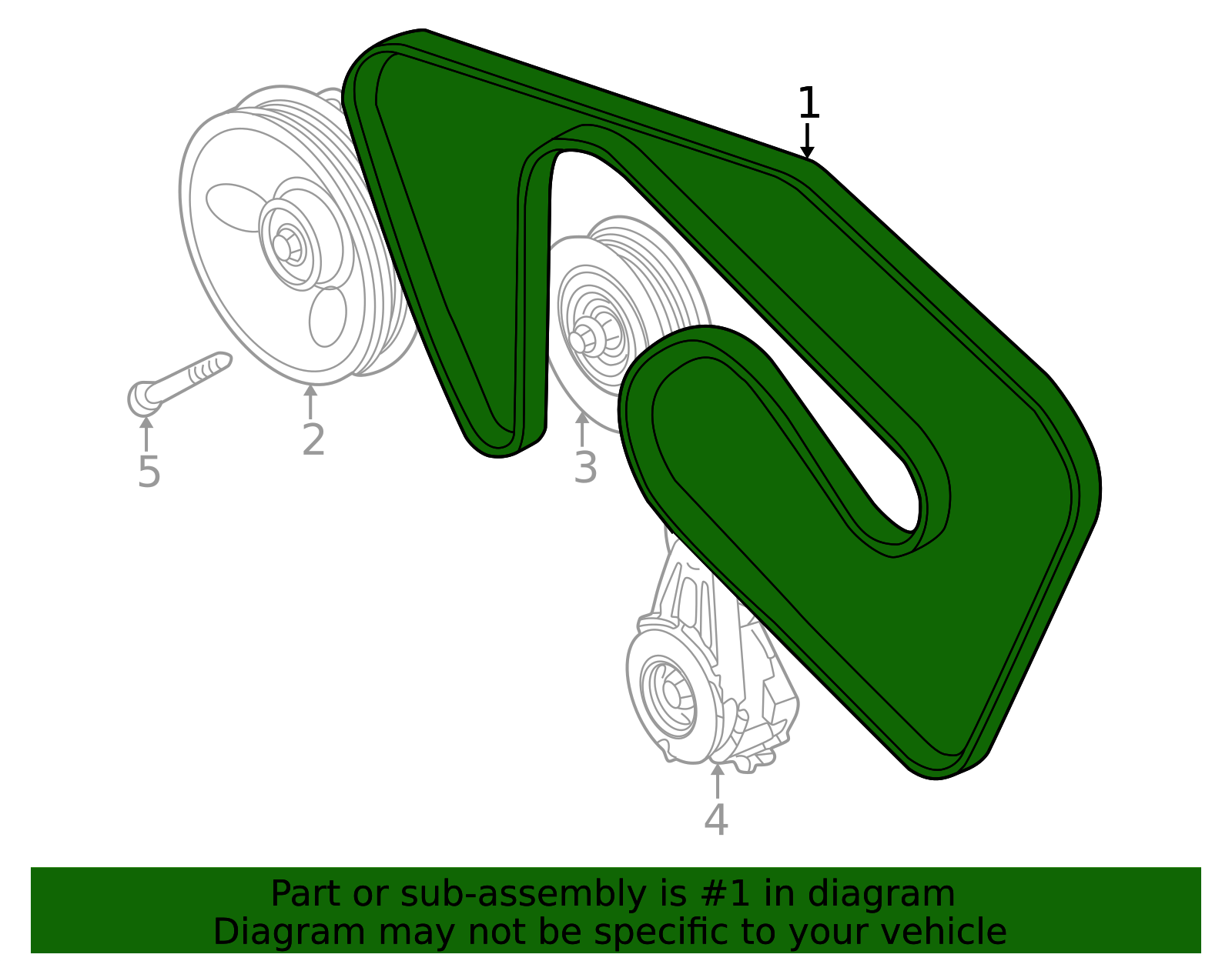 AJ84136 - Serpentine Belt 2000-2002 Jaguar S-Type | Harper Jaguar